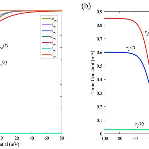 Color Online A Related Curves For Steady State Activation And