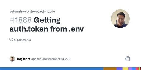 getting auth token from env · issue 1888 · getsentry sentry react