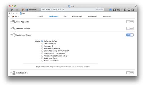 Objective C Audio Playing While App In Background IOS Stack Overflow