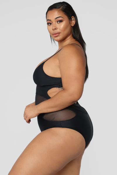 Marlee Mesh Swimsuit Black Fashion Nova