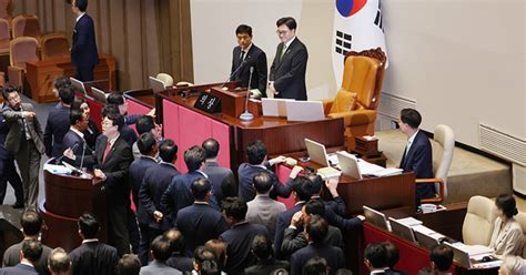 야권 주도 ‘채상병 특검 더 세졌다대통령실 “헌법 유린 개탄” 거부권 예고