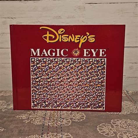 Vintage Other Vintage Disneys Magic Eye 3d Illusion Hard Cover Book