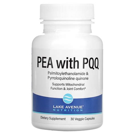 Pea 300 Mg Pqq 10 Mg 30 Veggie Capsules Lake Avenue Nutrition