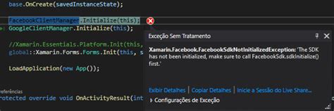 The Sdk Has Not Been Initialized Make Sure To Call Facebooksdk