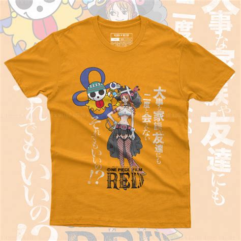 Jual Kaos Nami Gold Caracter Anime Manga Onepiece Film Red S Kota