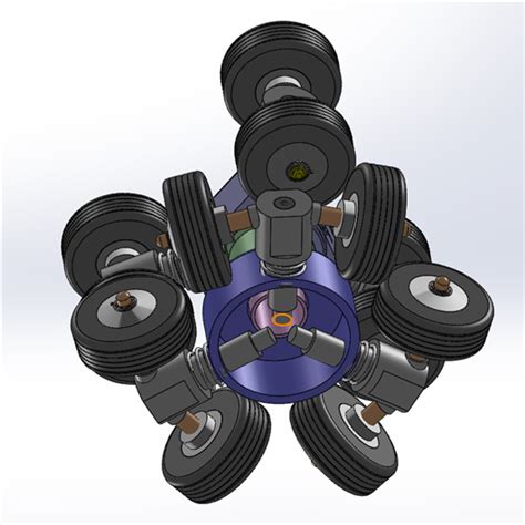 管内清洗管道检测机器人3D模型下载 三维模型 SolidWorks模型 制造云 产品模型