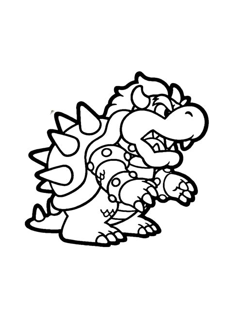 Bowser Coloring Pages Free PDF Printables For Super Mario Fans