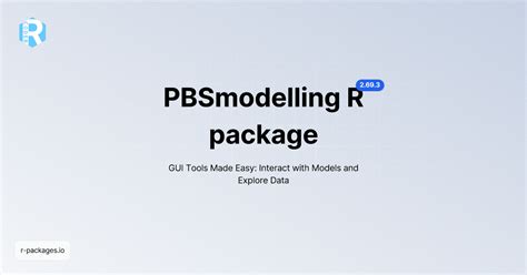 Pbsmodelling R Package Documentation R Packages