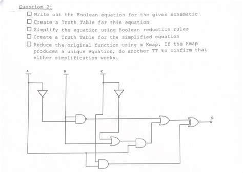 Solved Question Write Out The Boolean Equation For The Chegg