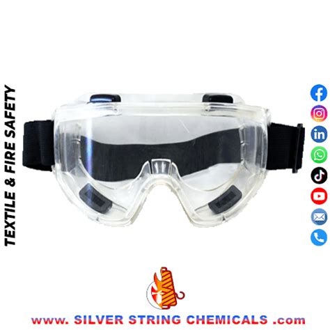 Safety Goggles Silver String Chemicals And Textile