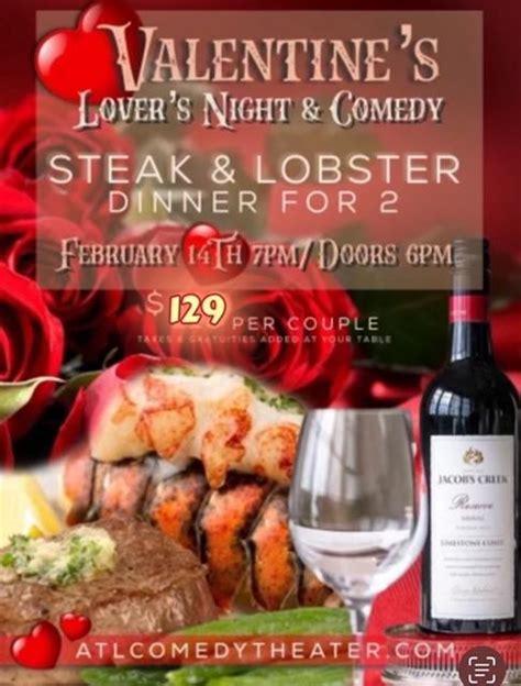 Tickets For Valentines Dinner And Laughter In Norcross From Atlanta