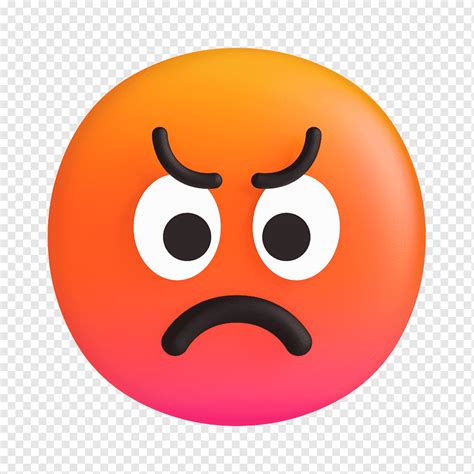 Emoji enojado caliente rojo gracioso emoción cara cara roja png