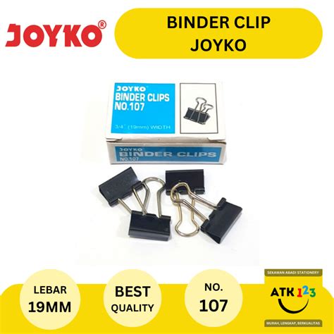 Jual Binder Clip Penjepit Kertas Klip Kertas Joyko No Shopee Indonesia