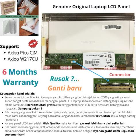 Lcd Axioo Pico Cjm W217cu New Original Lazada Indonesia