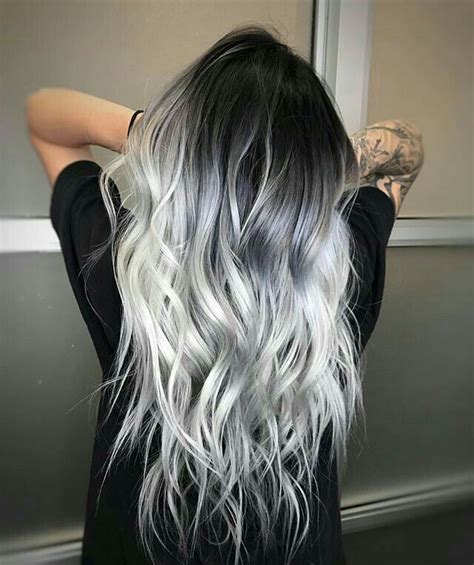 Silver Hair Color Ombre Hair Color Hair Dye Colors Hair Inspo Color