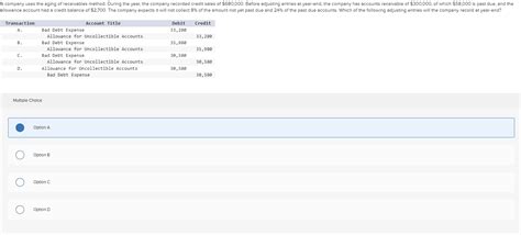 Solved Multiple Choice Option A Option B Option C Option D