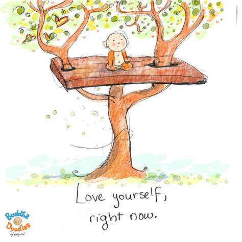 Love Yourself Right Now Buddha Doodles Buddha Doodle Buddha