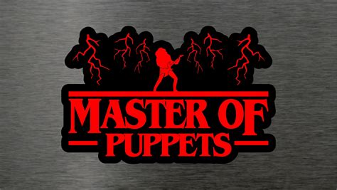 Eddie Munson Master Of Puppets Sticker Stranger Things Etsy Uk
