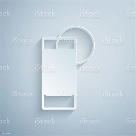 종이 회색 배경에 고립 된 레몬 아이콘테킬라 유리를 잘라 멕시코 알코올 음료 종이 아트 스타일 벡터 3차원 형태에 대한 스톡 벡터 아트 및 기타 이미지 Istock