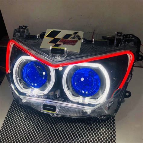Jual PROJIE BILED AES WST 2 5in NMAX NEW PLUS HEADLAMP Shopee Indonesia