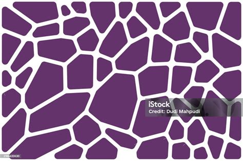Voronoi Geometric Pattern Background Forming Stone Foundation Array Stock Illustration