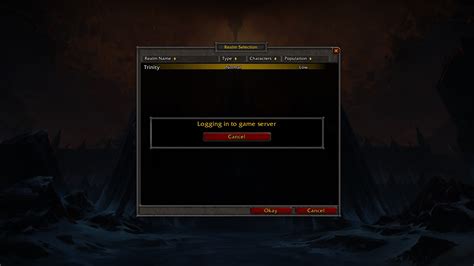 Stock Logging In To Server Game Trinitycore Wow 905 38134 Help