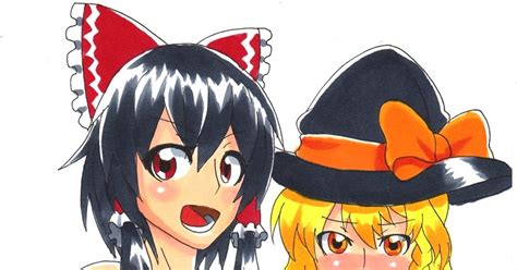 東方 【イラリク】 霊夢＆魔理沙 牛🐄のイラスト Pixiv