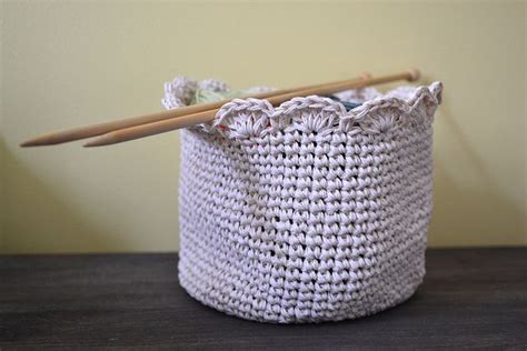 Corbeille crochet by Aléfil via Flickr Wicker Laundry Basket Flickr