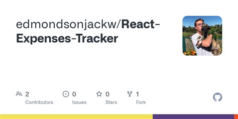 github edmondsonjackw react expenses tracker