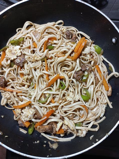 Chicken And Udon Stir Fry [easy Dinner Ideas] Poptimyst R Budgetcooking
