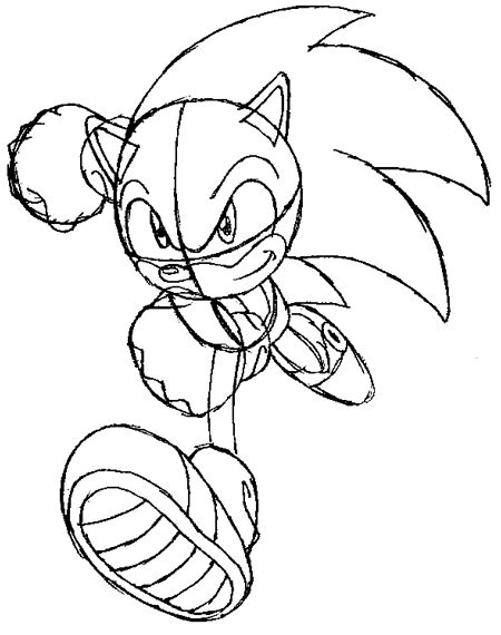 How To Draw Sonic The Hedgehog Running Drawing Lesson How To Draw Step By Step Drawing Tutorials