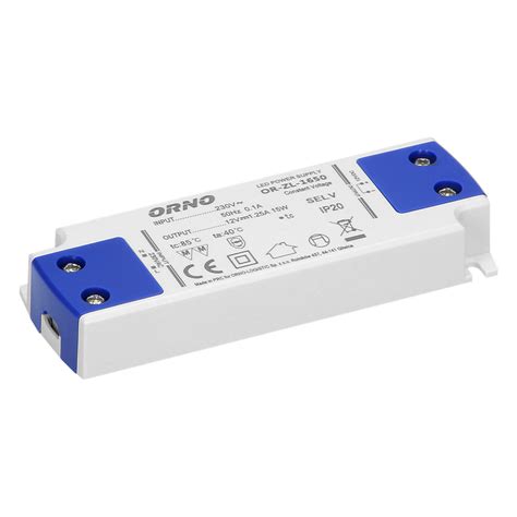 Zasilacz płaski do LED 12VDC 15W IP20 wysokość 16 5mm Epstryk