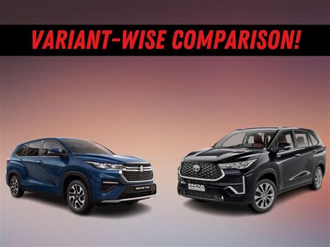 Maruti Invicto Vs Toyota Innova Hycross Variants Compared Motoroctane