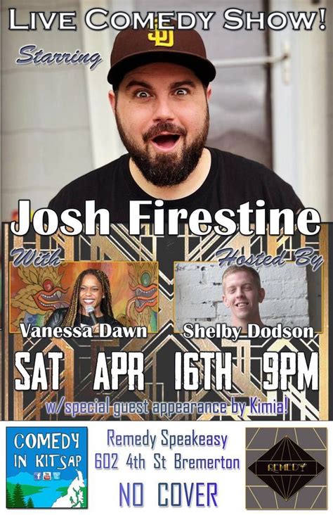 Live Comedy Show At Remedy Speakeasy W Josh Firestine Remedy