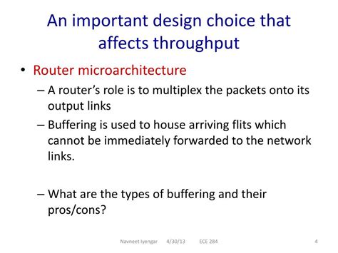 Ppt Design Of A High Throughput Distributed Shared Buffer Noc Router