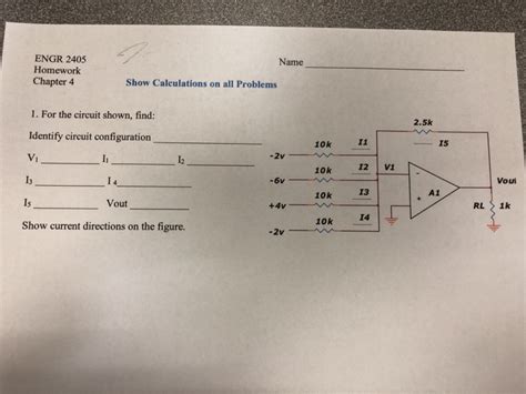 Solved ENGR 240 Name Homework Chapter 4 Show Calculations On Chegg Com