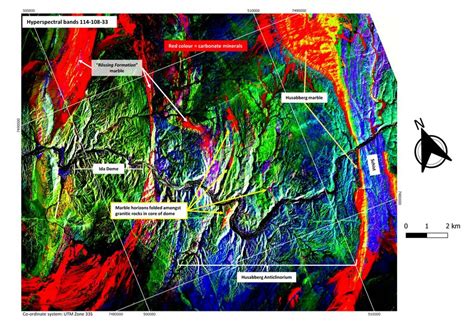 Example Of Hyperspectral Data Band Ratio 114 108 33 Used To Download Scientific Diagram