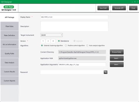 Qx Designer Software Bio Rad