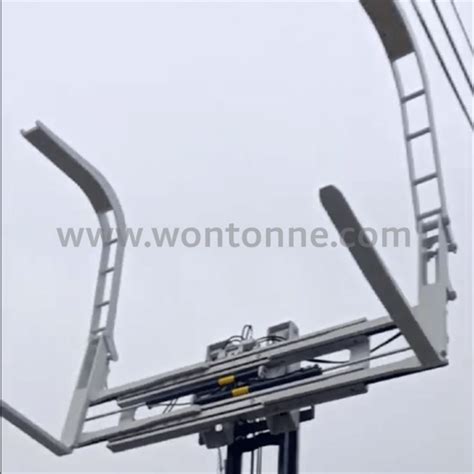 Hinged Pvc Pipe Handler Forklift Attachments