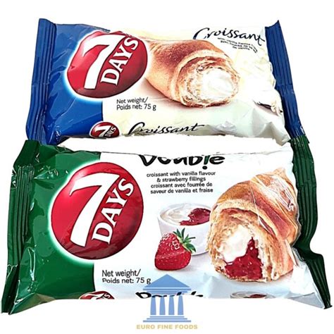 7 Days Vanilla Strawberry Croissant Flaky And Delicious Euro Fine Foods
