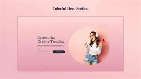 Colorful Hero Section Style 04 Kitswind