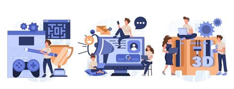 Premium Vector Big It Profession Collection Programmer Write Software