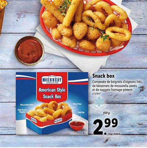 Promo Snack Box Mcennedy Chez Lidl Icatalogue Fr