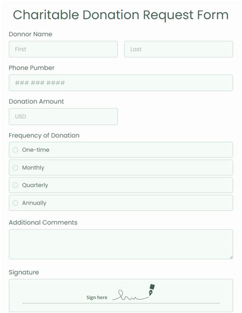 Non Profit Donation Form