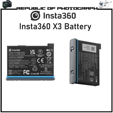 Promo Insta Rechargeable Mah Battery For X Insta X Battery Diskon Di Seller