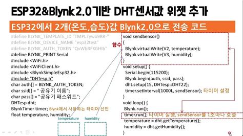 스마트팜 구축 원격제어 Iot Esp32 Blynk 2 0 활용 온습도센서 Dht22 게이지 Gauge 위젯