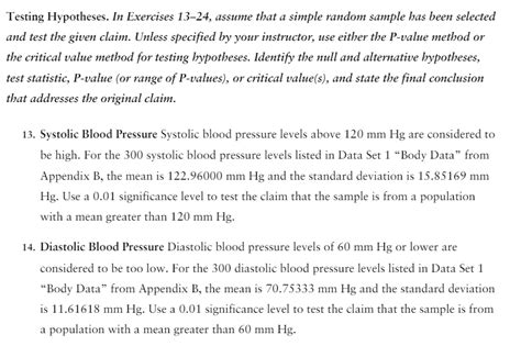 Solved Testing Hypotheses In Exercises Assume That A Chegg