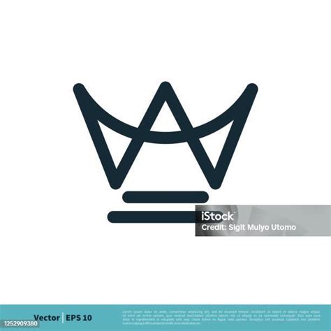 편지 W 크라운 모양 아이콘 벡터 로고 템플릿 일러스트 디자인 벡터 Eps 10 로고에 대한 스톡 벡터 아트 및 기타 이미지 로고 알파벳 W 왕관 Istock