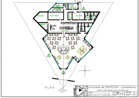 Plan Detail Of Hotel Building Structure With Furniture Block Autocad File