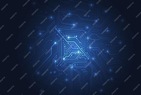 技術回路基板のテクスチャと抽象的なデジタル背景電子マザーボードイラスト通信とエンジニアリングの概念ベクトルイラスト プレミアムベクター